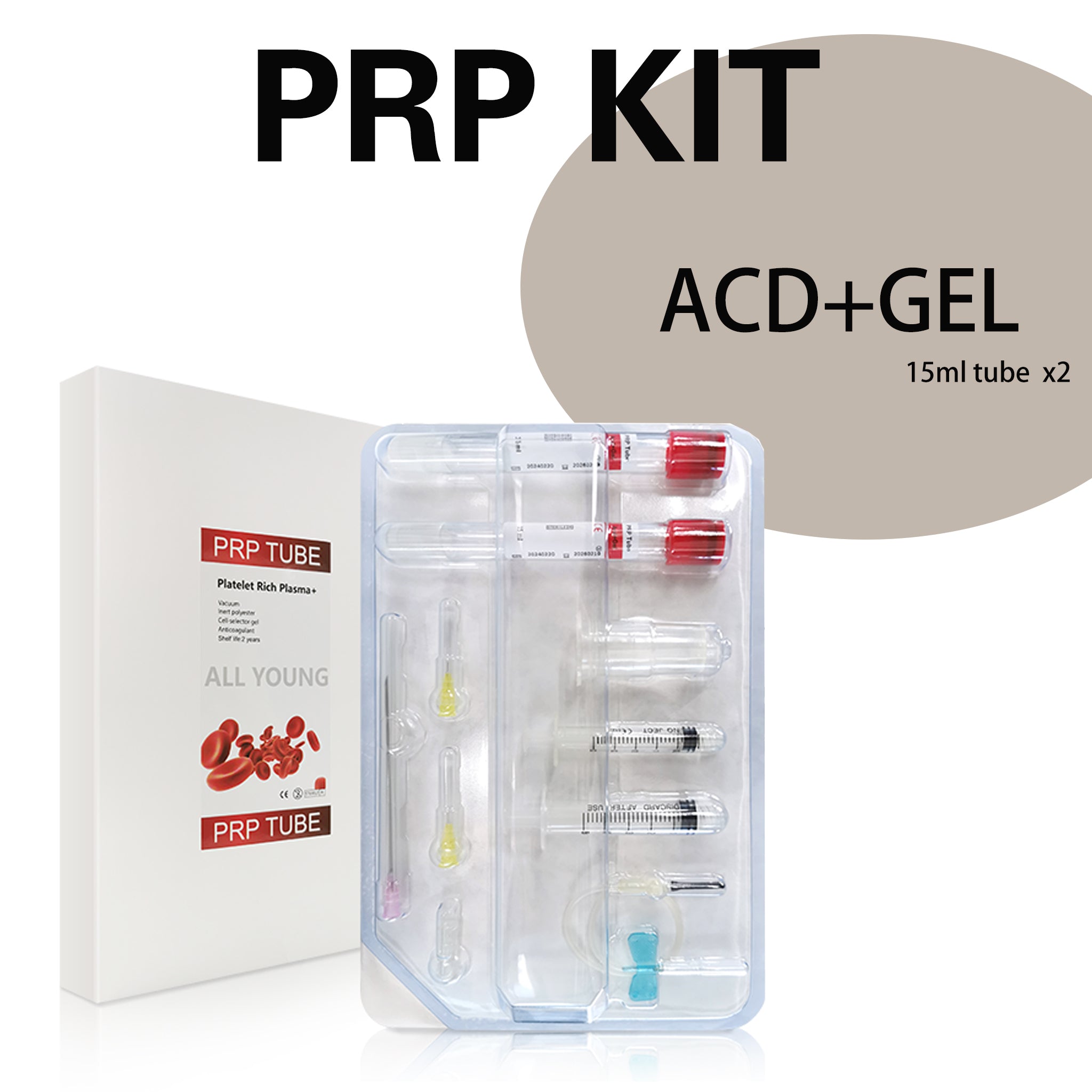 PRP Professional Kit 2×15ml ACD+Cell Selector Gel | ISO Certified ...